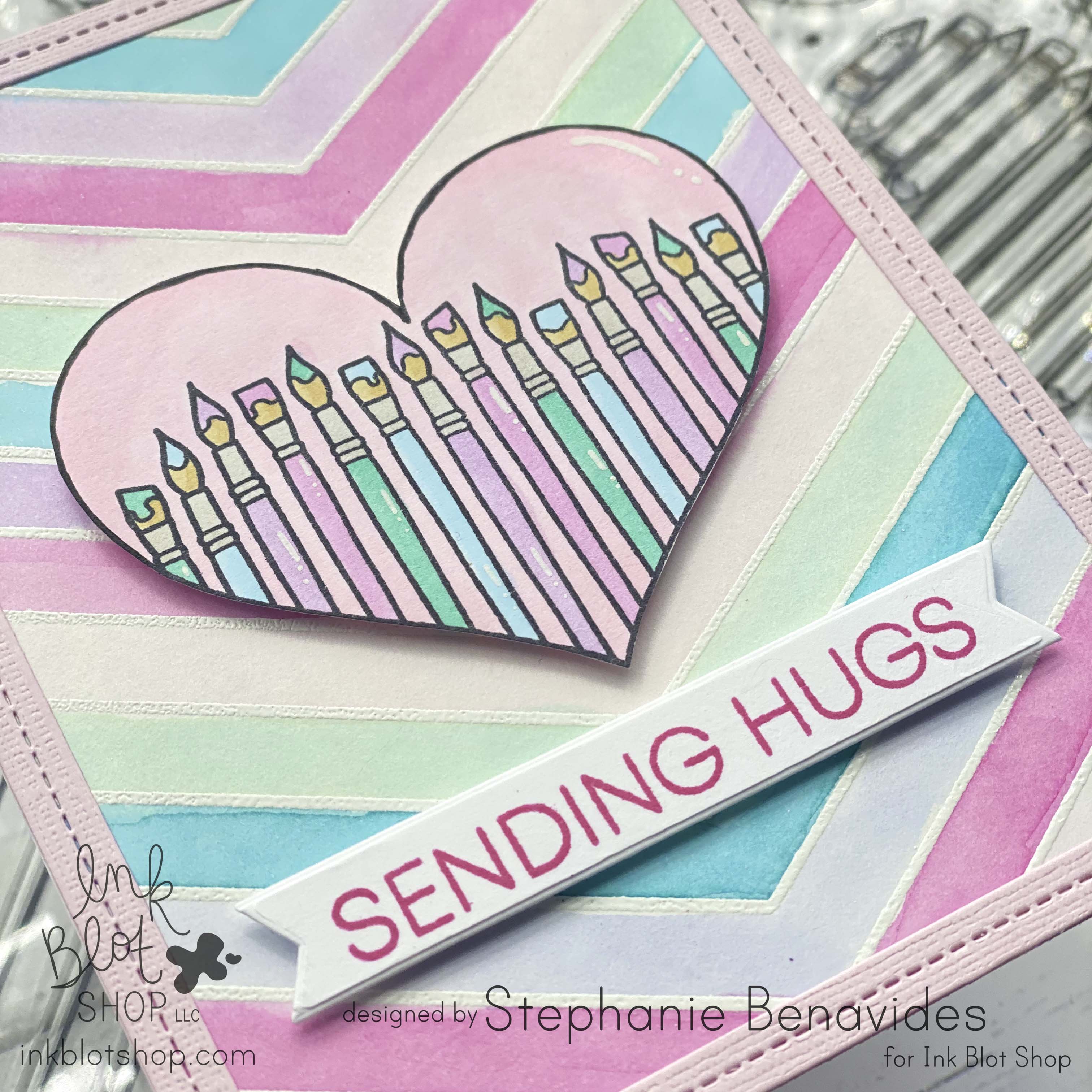 Sending Hugs Card – Stephanie Bena Designs